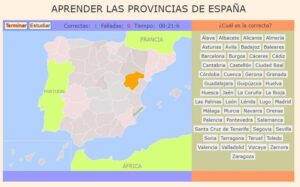 Provincias de España: 18 juegos interactivos para aprenderlas