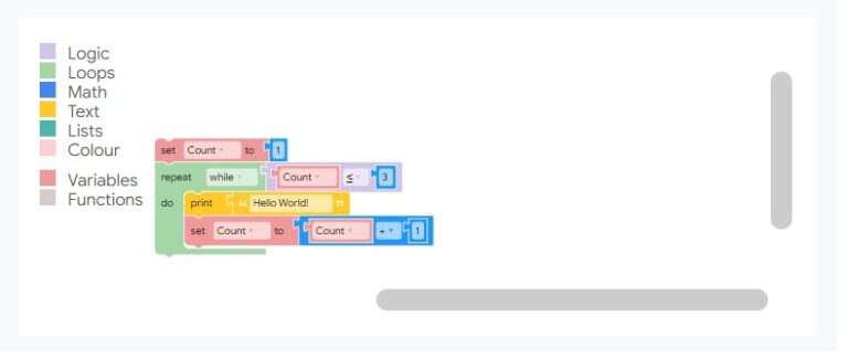 Blockly: programación mediante bloques y juegos